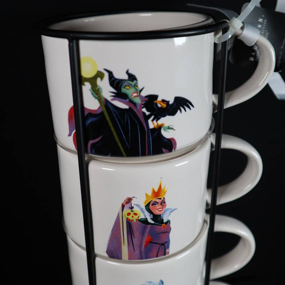 Rae Dunn | Dining | Rae Dunn Disney Villains Stackable Coffee Mugs With ...